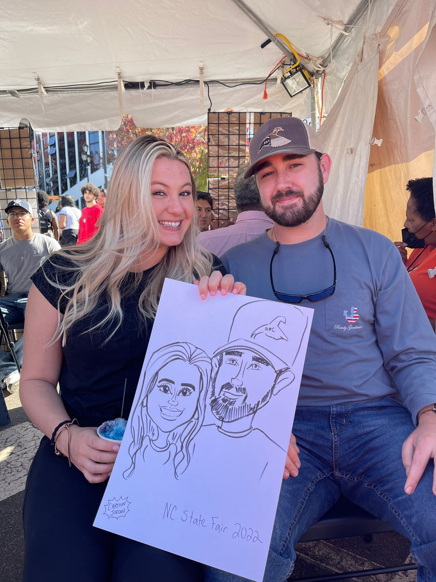 10-22-22 NC State Fair Caricatures – Cartoon Jordan