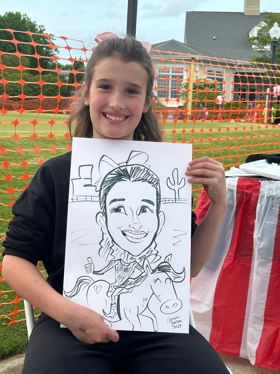 Greensboro Country Club Carnival Caricatures – Cartoon Jordan